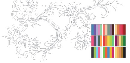 Illustrating the Flower Pattern - Web Designer Wall