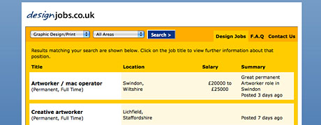 Jobs for Designers and Developers - Web Designer Wall
