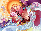 Design Process of Koi Illustration - Web Designer Wall