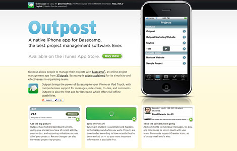 iPhone App Site Design Trends - Web Designer Wall