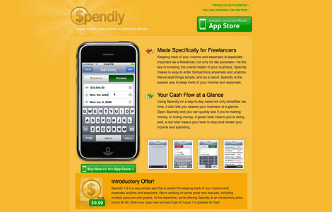 iPhone App Site Design Trends - Web Designer Wall