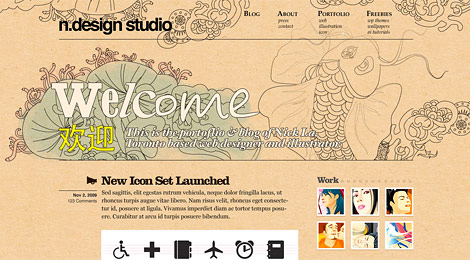 Process of Redesigning N.Design - Web Designer Wall